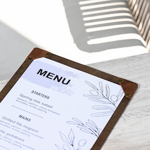 Customizable Plywood Menu Board With Corner Mountings - Etsy
