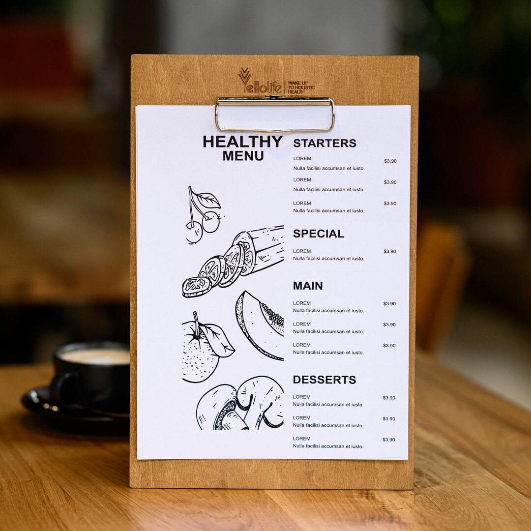 Menu Cover With Binder, Restaurant Menu Cover, Menu Holders, A5 Cover ...