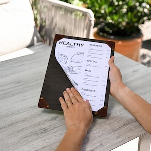 Restaurant Menu Clipboard, Menu Board With Logo Engraving, Drink Menu ...