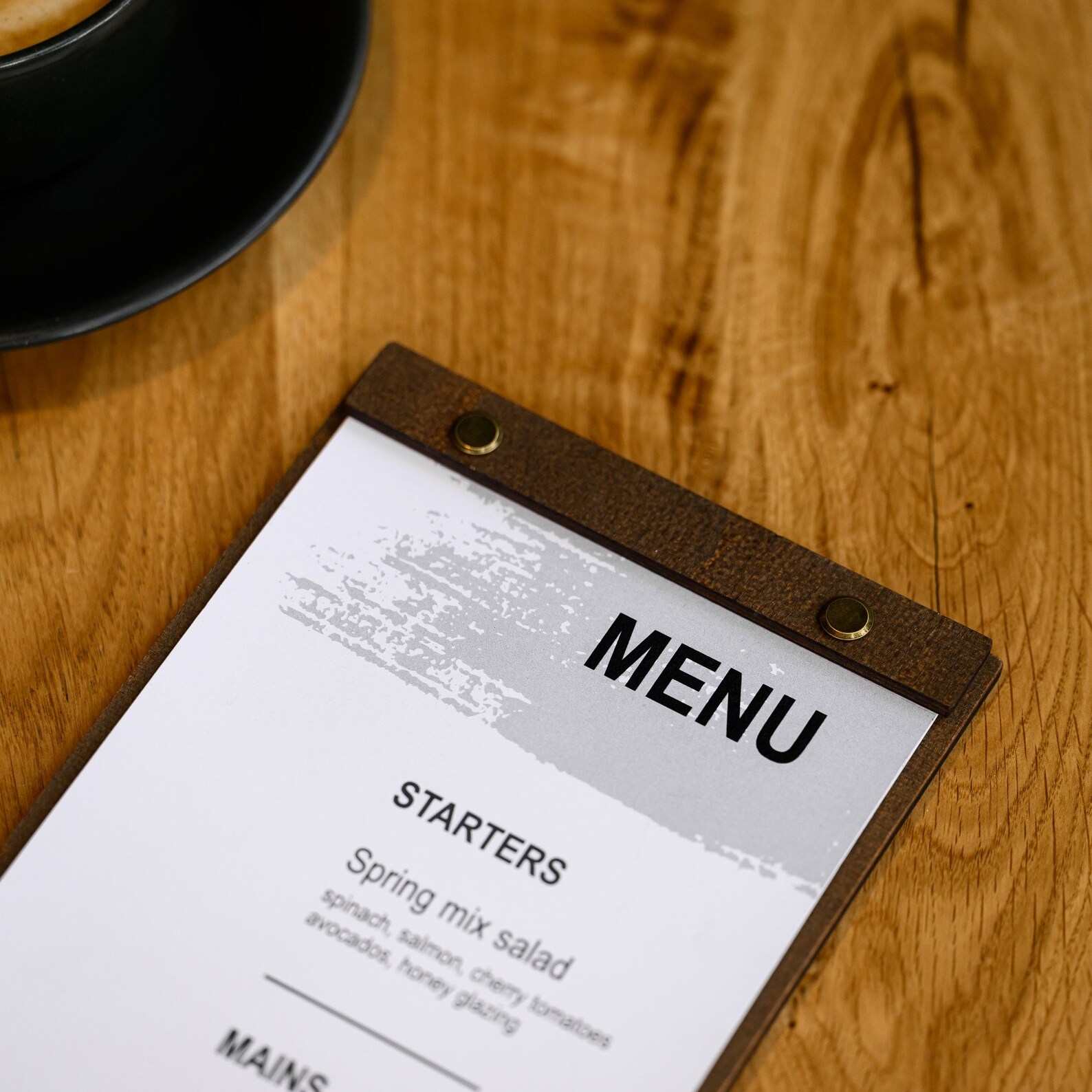 Customizable Plywood Menu Holder: Coffee Shop, Cocktail Menu - Etsy