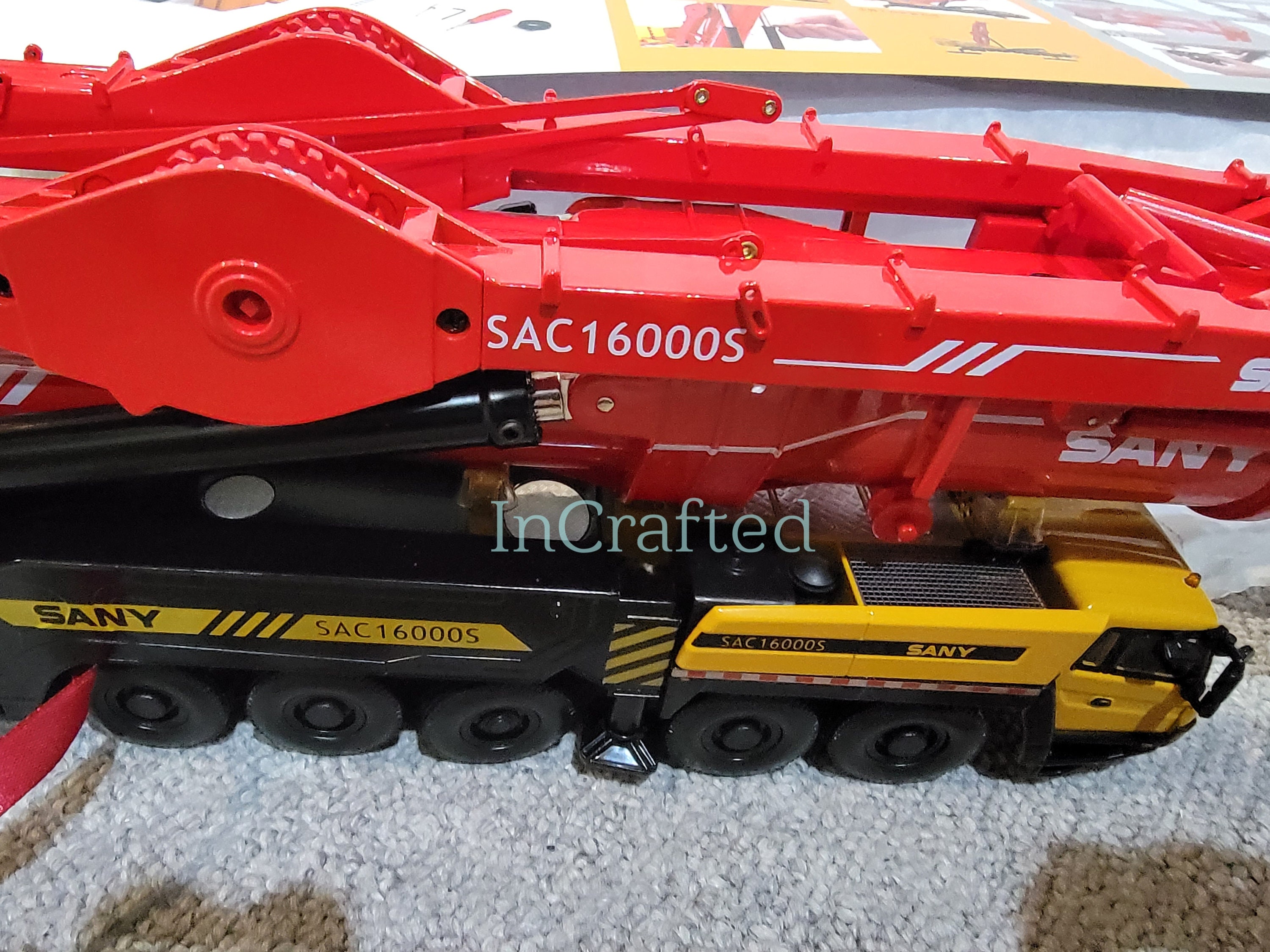 1/50 Scale SANY SAC16000S All Terrain Crane Alloy Model Crane Huge ...