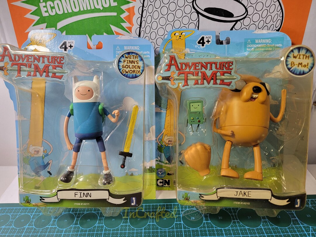 Adventure Time Stretchy Finn & Jake Figure Toy 2 PCS Set Collectible ...