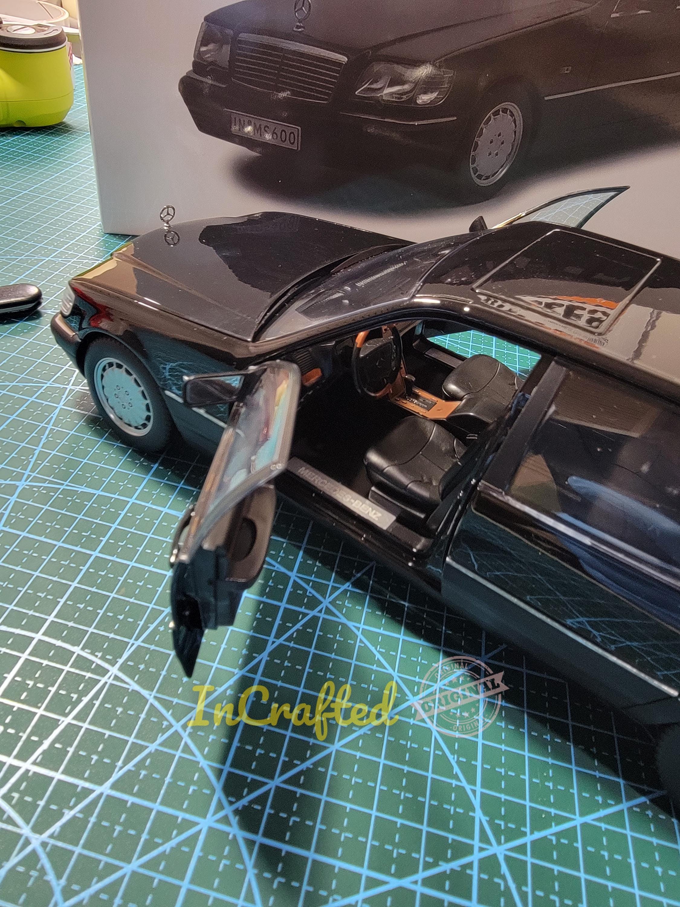1:18 Scale Mercedes-benz S600 V12 W140 1990 Diecast Model Car ...