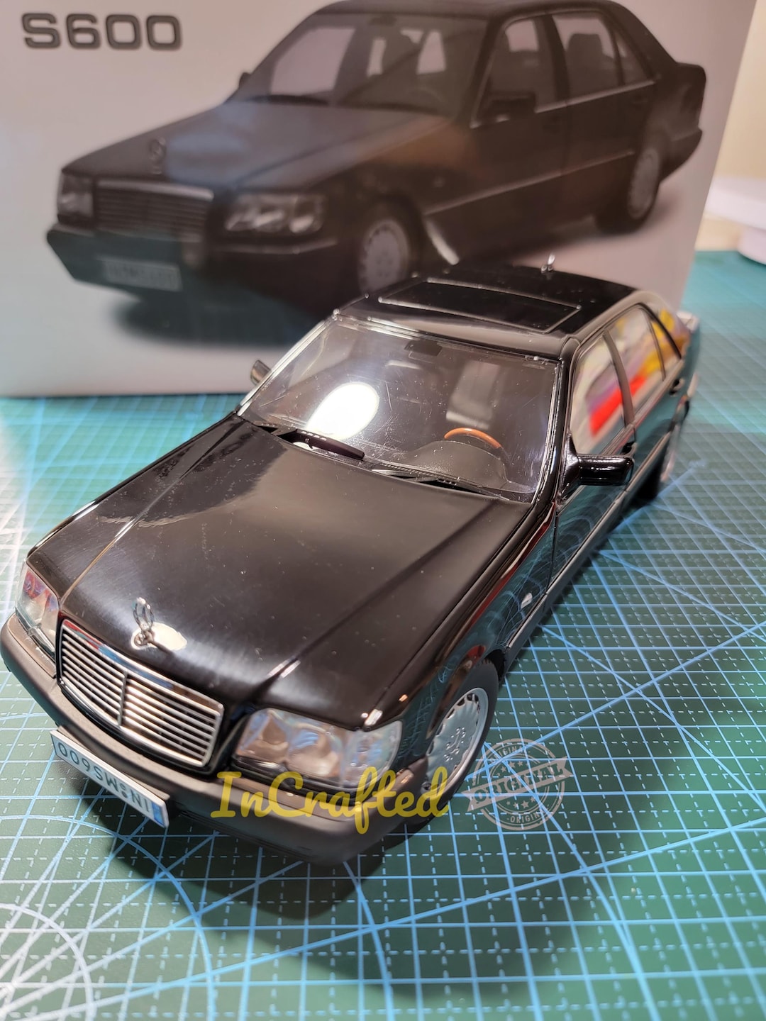 1:18 Scale Mercedes-benz S600 V12 W140 1990 Diecast Model Car Decoration Black - Etsy