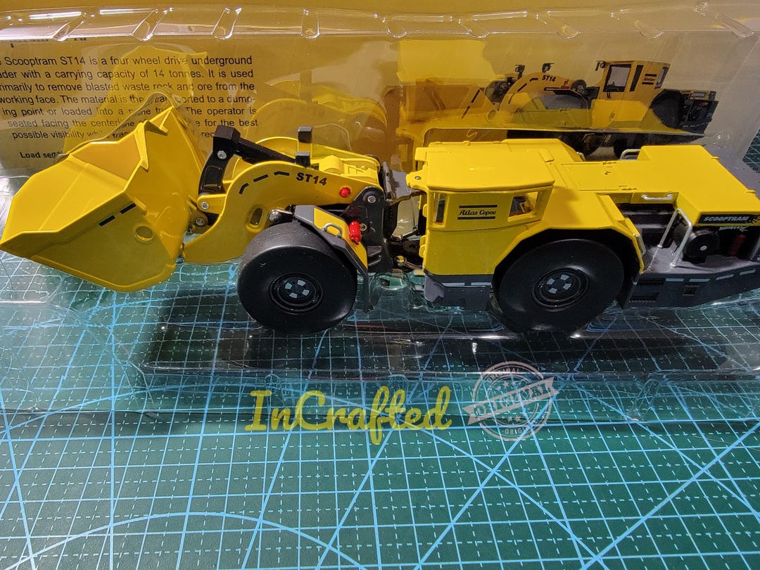 Atlas Copco Scooptram ST14 Underground Loader 1/50 Diecast Model New ...