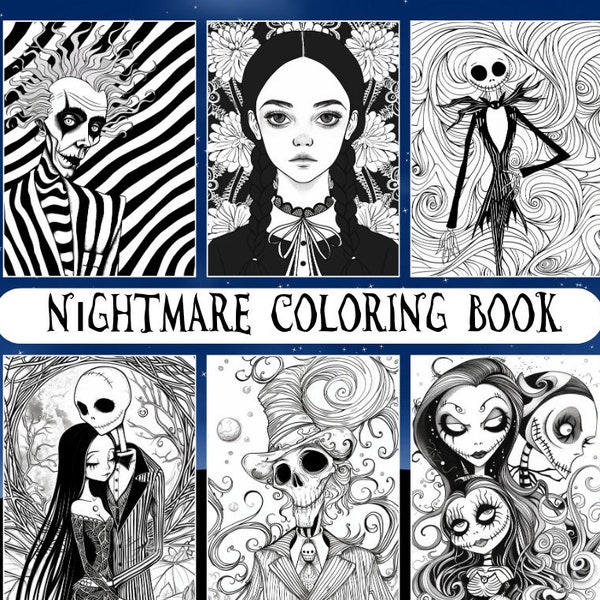 Nightmare Coloring Book - Etsy