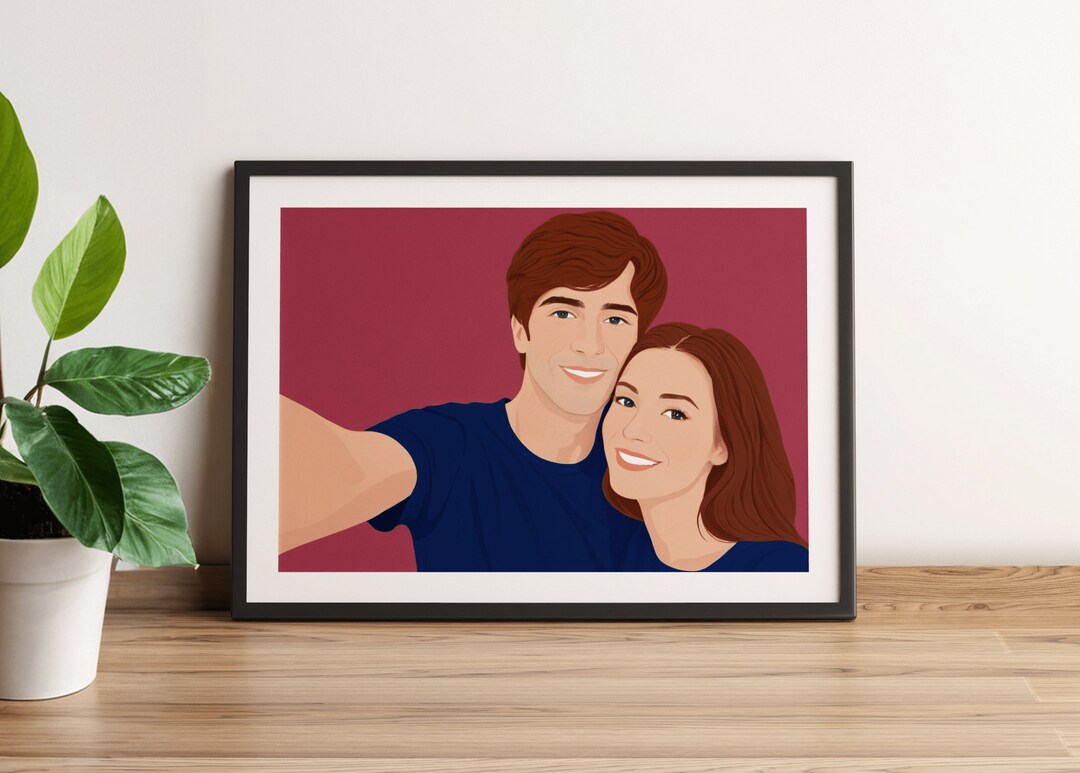 Handmade Portrait, Custom Illustration, Personalized Photo, Photo ...