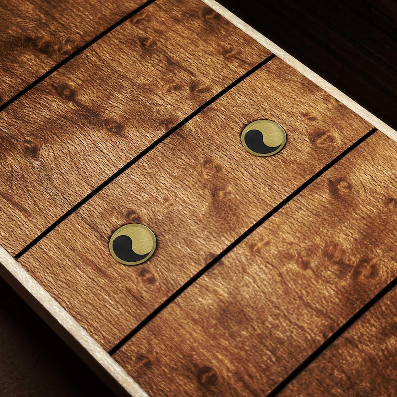 Yin Yang Symbol Mini Pins | Guitar Fretboard Inlay Dots | Custom Mini ...