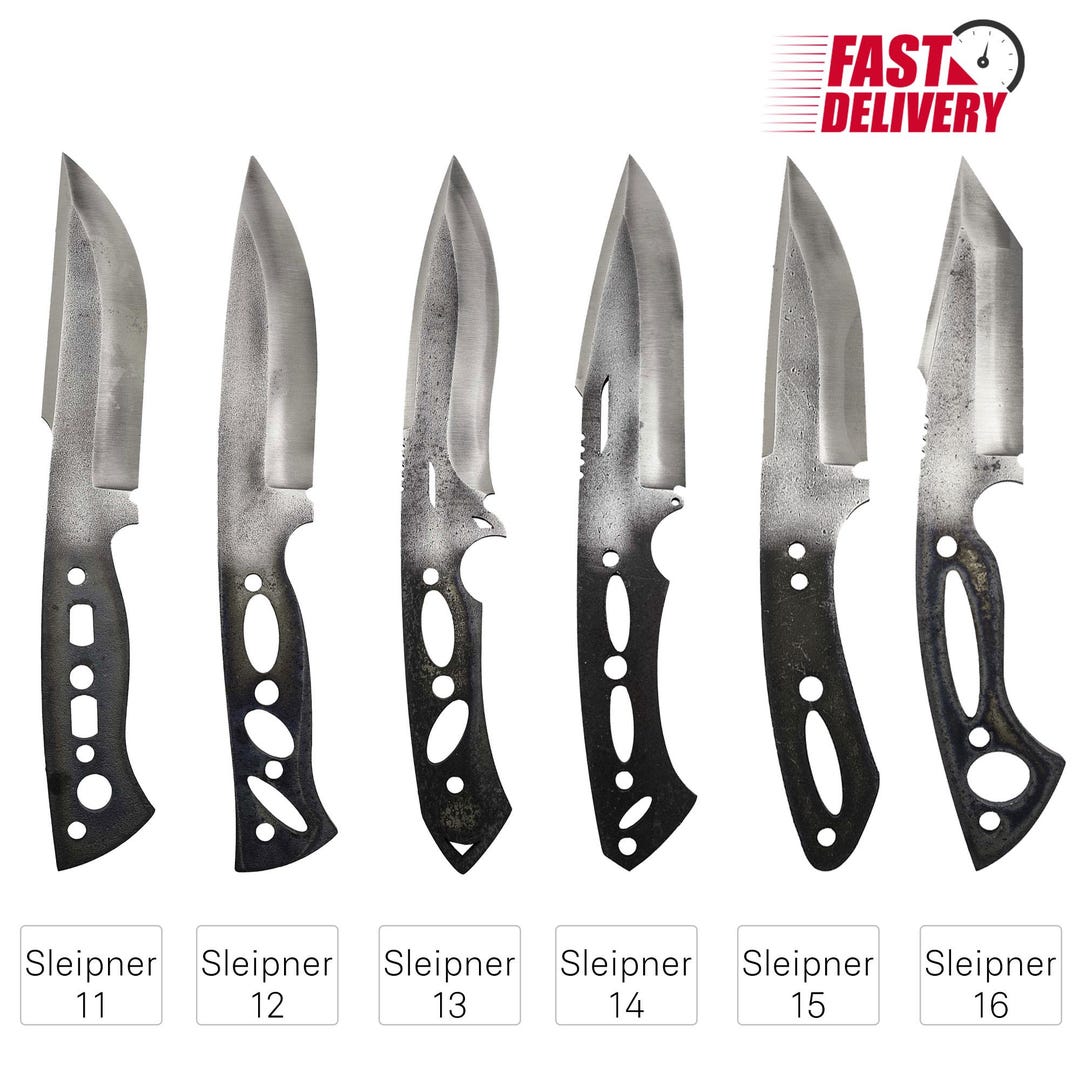 SLEIPNER Stainless Steel Knife Blade Blanks for Bushcraft, Hunting ...