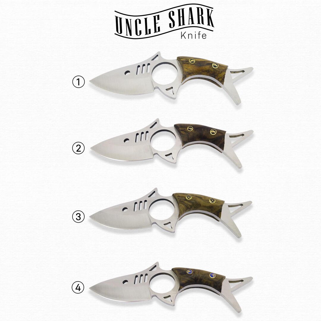 UNCLE SHARK KNIFE - Limited Edition / Walnut - Etsy