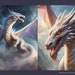 Fantasy Art Dragon Bundle 3, Dragon Wallpaper Printable Background for ...