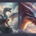 Fantasy Art Dragon Bundle 4, Dragon Wallpaper Printable Background for ...