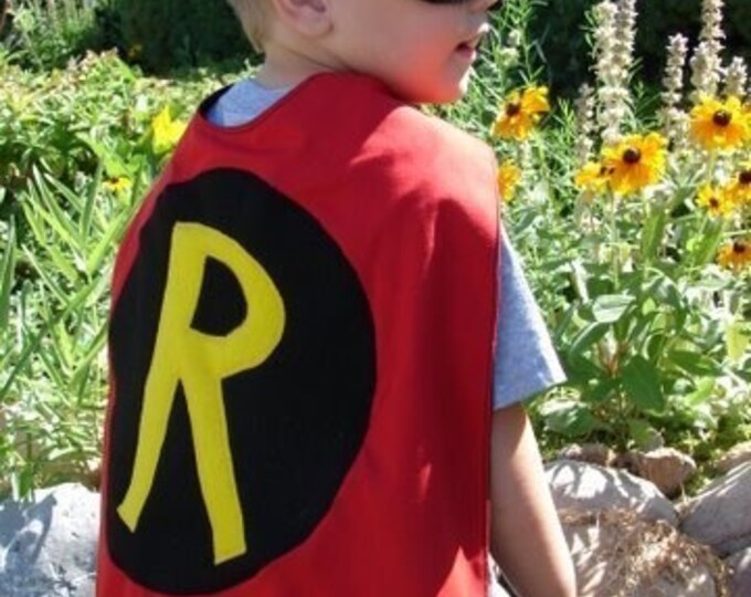 REVERSIBLE BATMAN AND ROBIN CAPE SUPER HERO WITH MASK Super-hero Cape ...