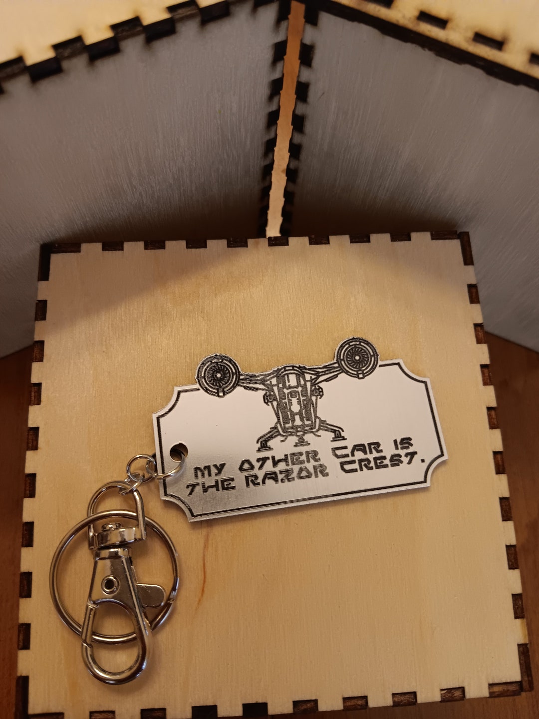 Razor Crest Acrylic Keychain - Etsy