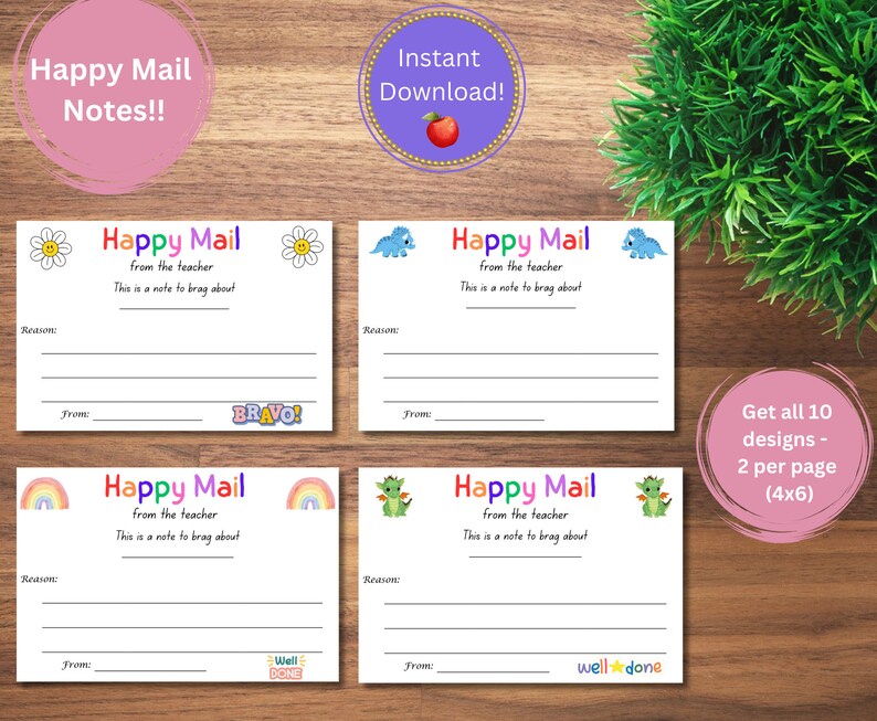 Teacher Mail, Happy Mail, Note From the Teacher, Teacher Report ...