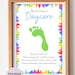 First Day of School Footprint Art, Back to School, Memorable First Day ...