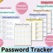 PASSWORD Form. Password List Sheet. Password Organizer. Subscription ...