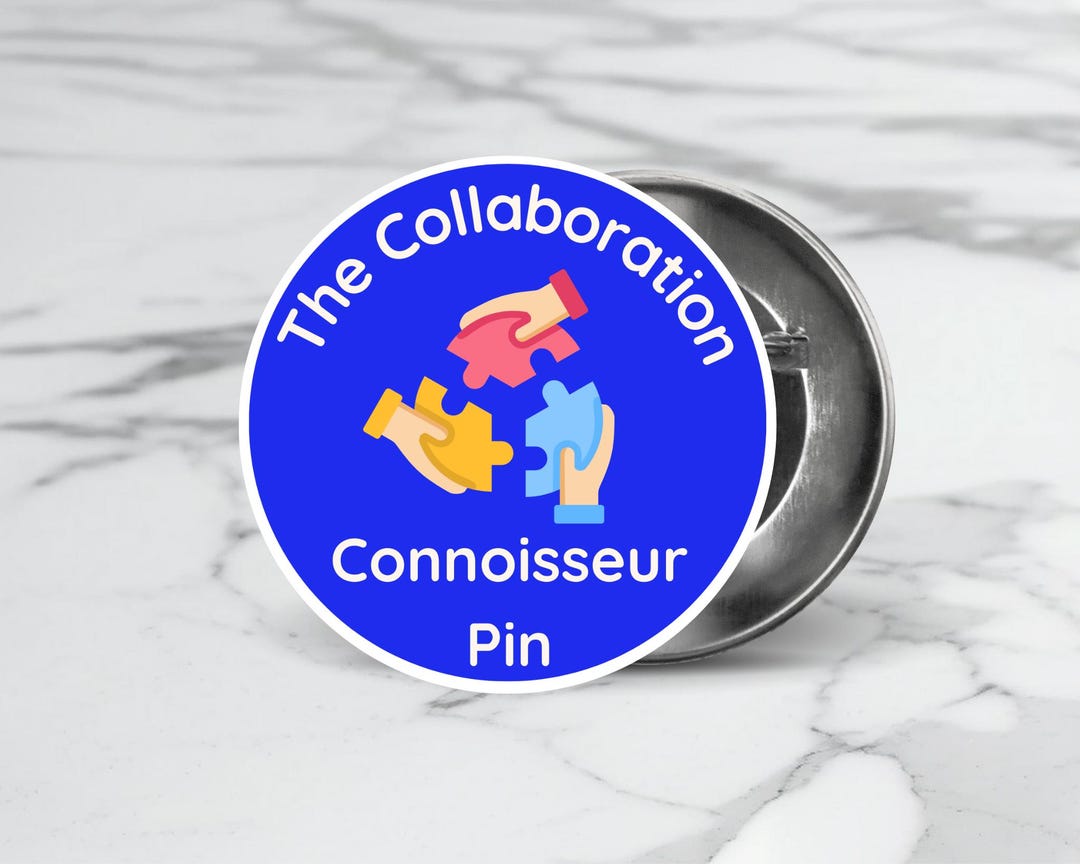 Award Pin Buttons, Employee Recognition Pin, the Collaboration ...