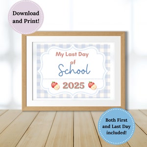 First Day of Homeschool - INSTANT DOWNLOAD - Printable -back to School ...