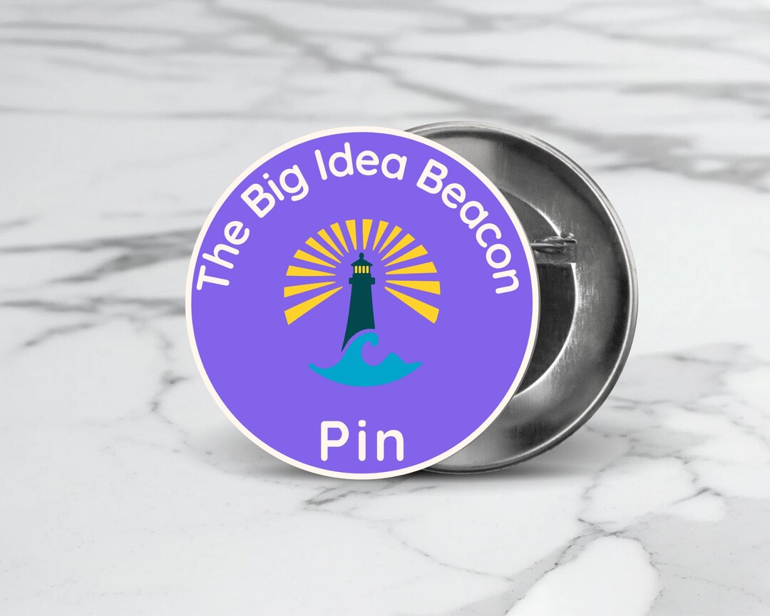 Award Pin Buttons, Employee Recognition Pin, the Big Idea Beacon ...
