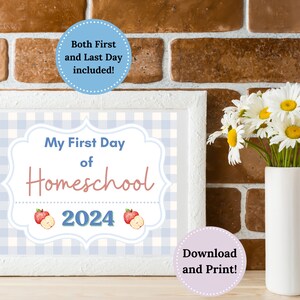 First Day of Homeschool - INSTANT DOWNLOAD - Printable -back to School ...