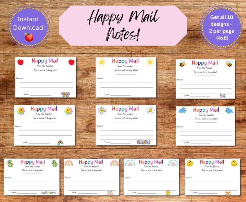 Teacher Mail, Happy Mail, Note From the Teacher, Teacher Report ...