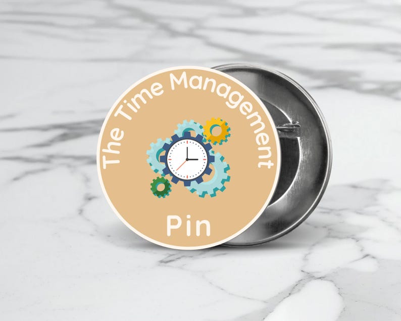 Award Pin Buttons, Employee Recognition Pin, the Time Management Pin ...