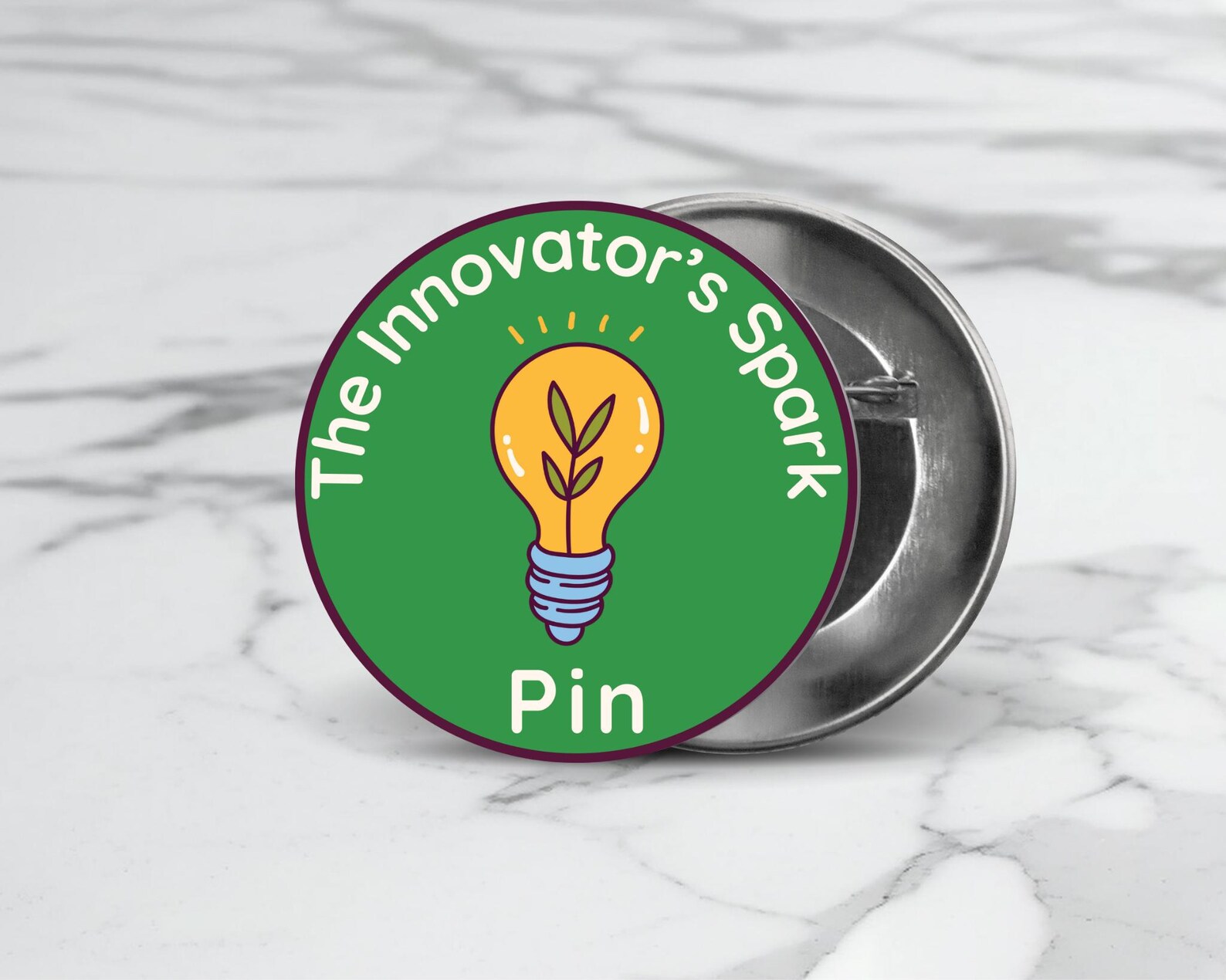 Award Pin Buttons, Employee Recognition Pin, the Innovator's Spark Pin ...