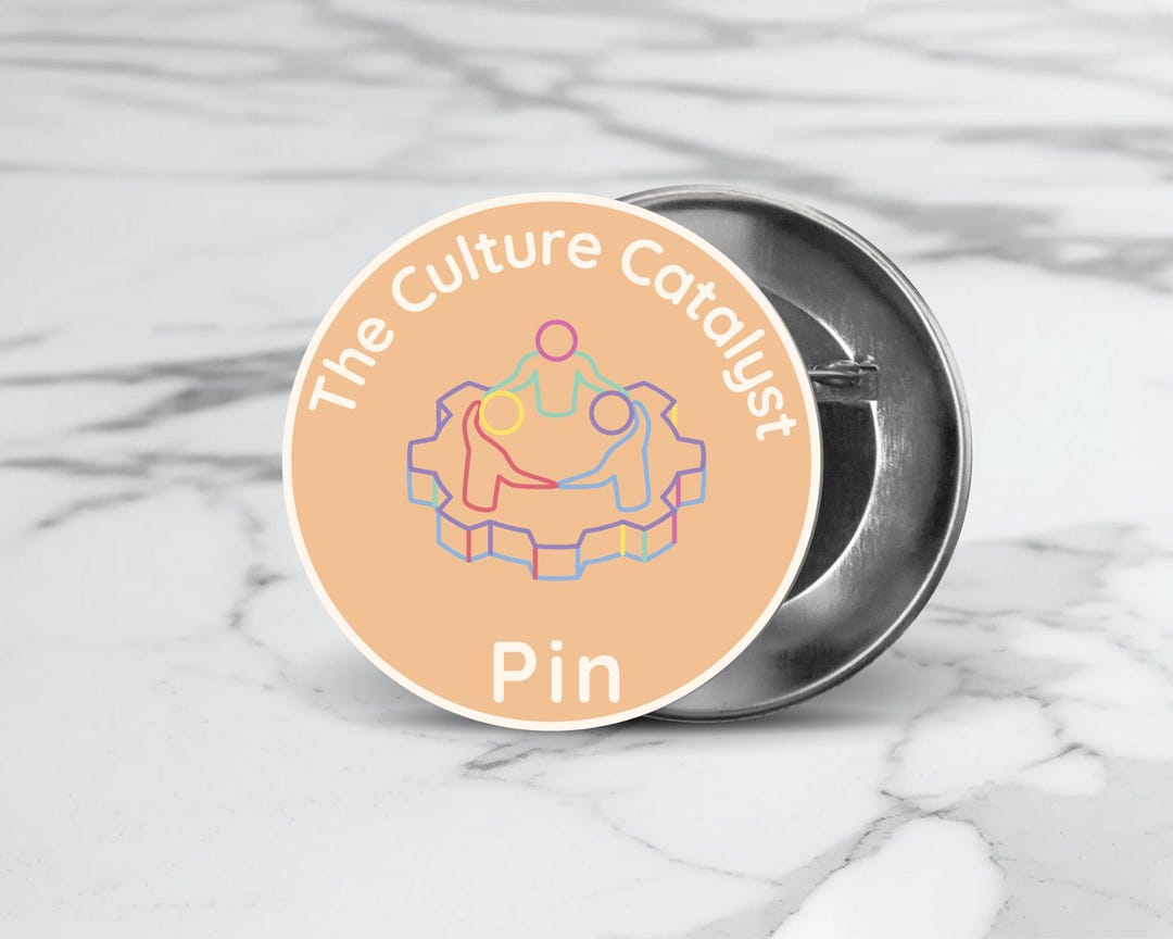 Award Pin Buttons, Employee Recognition Pin, the Culture Catalyst ...