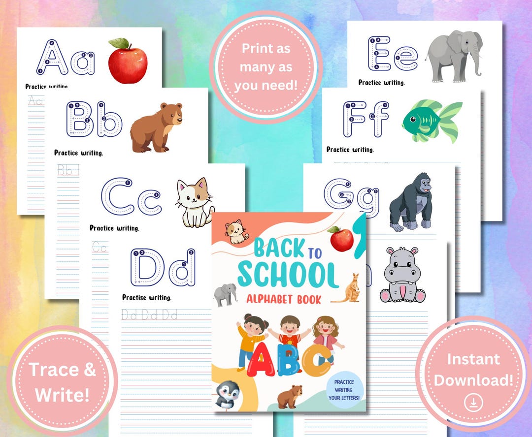 Handwriting Practice Sheets for Kids, Letter Formation Practice ...