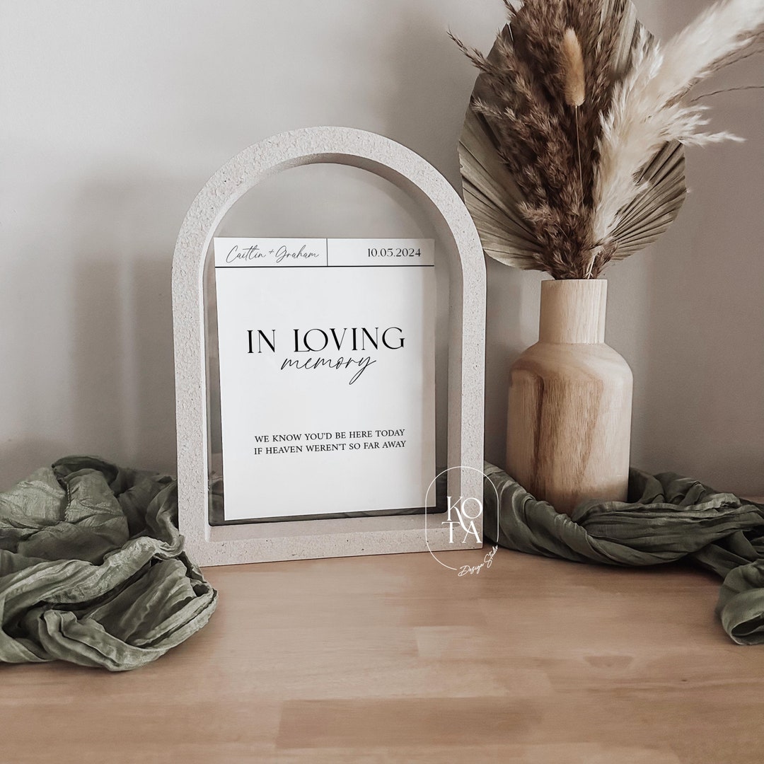Wedding Memory Table Sign, in Loving Memory Wedding Signage DIY ...