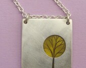 Items similar to Sterling silver and resin Lollipop Tree Pendant on Etsy