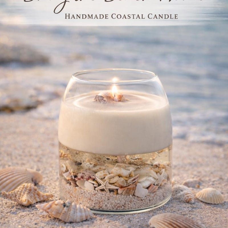 Custom Seashell Candle - Etsy