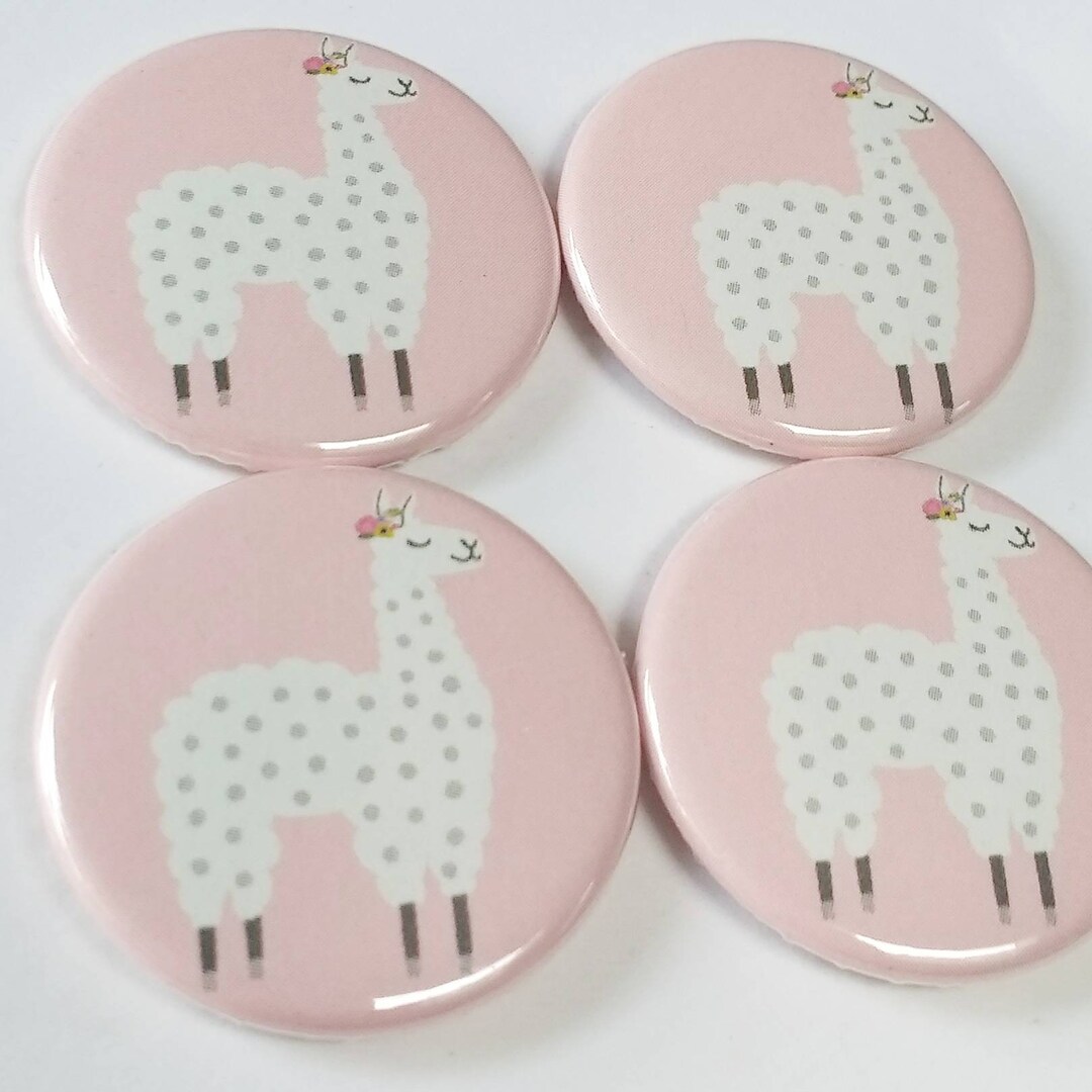 Pink Llama Magnets, Teacher Gift, Refrigerator Magnets, Llama Gift ...