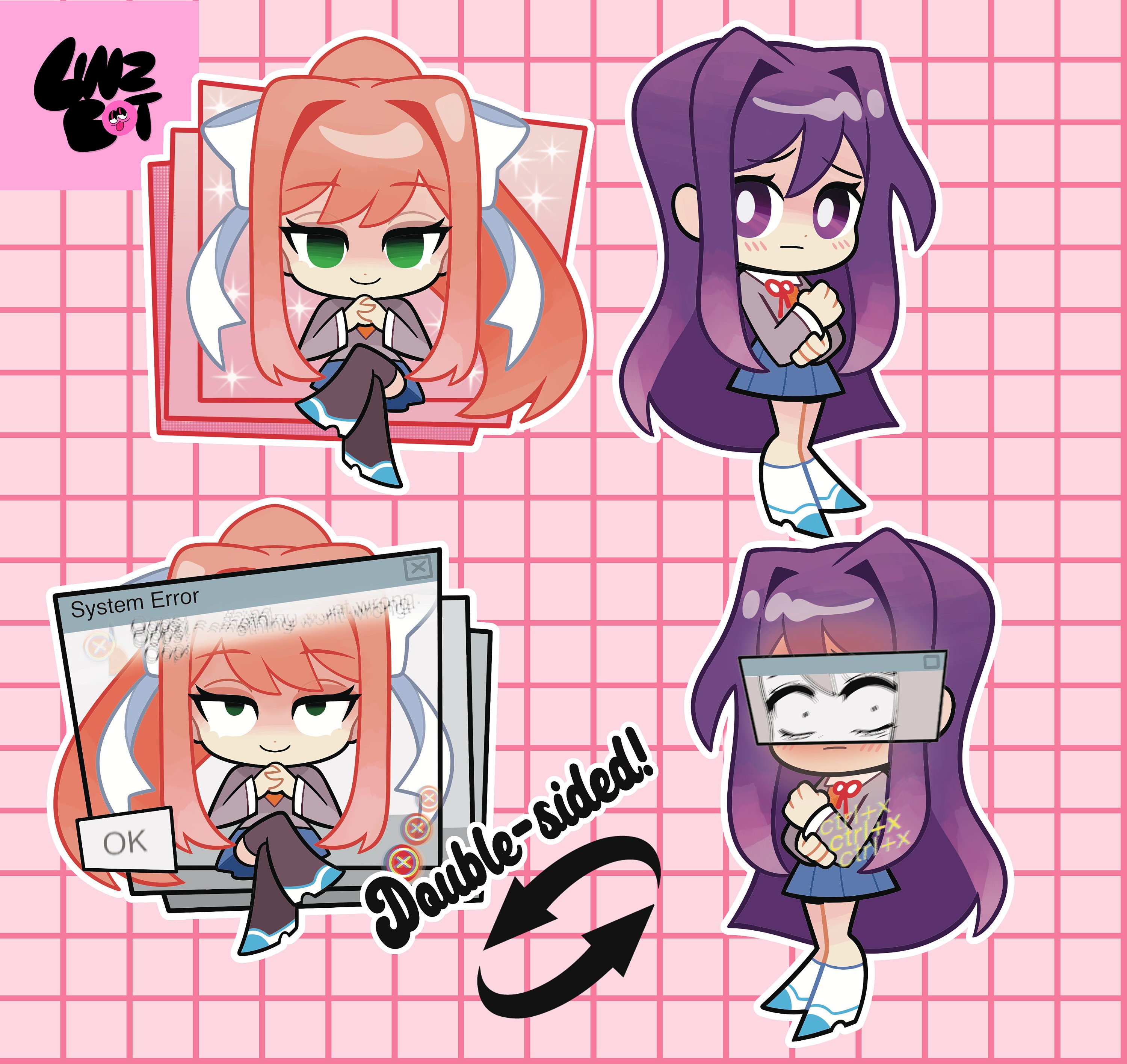 DDLC Double Sided Charm - Etsy