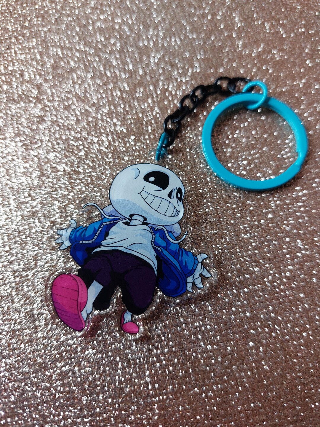 Sans Undertale Double Sided Keychain Charm - Etsy