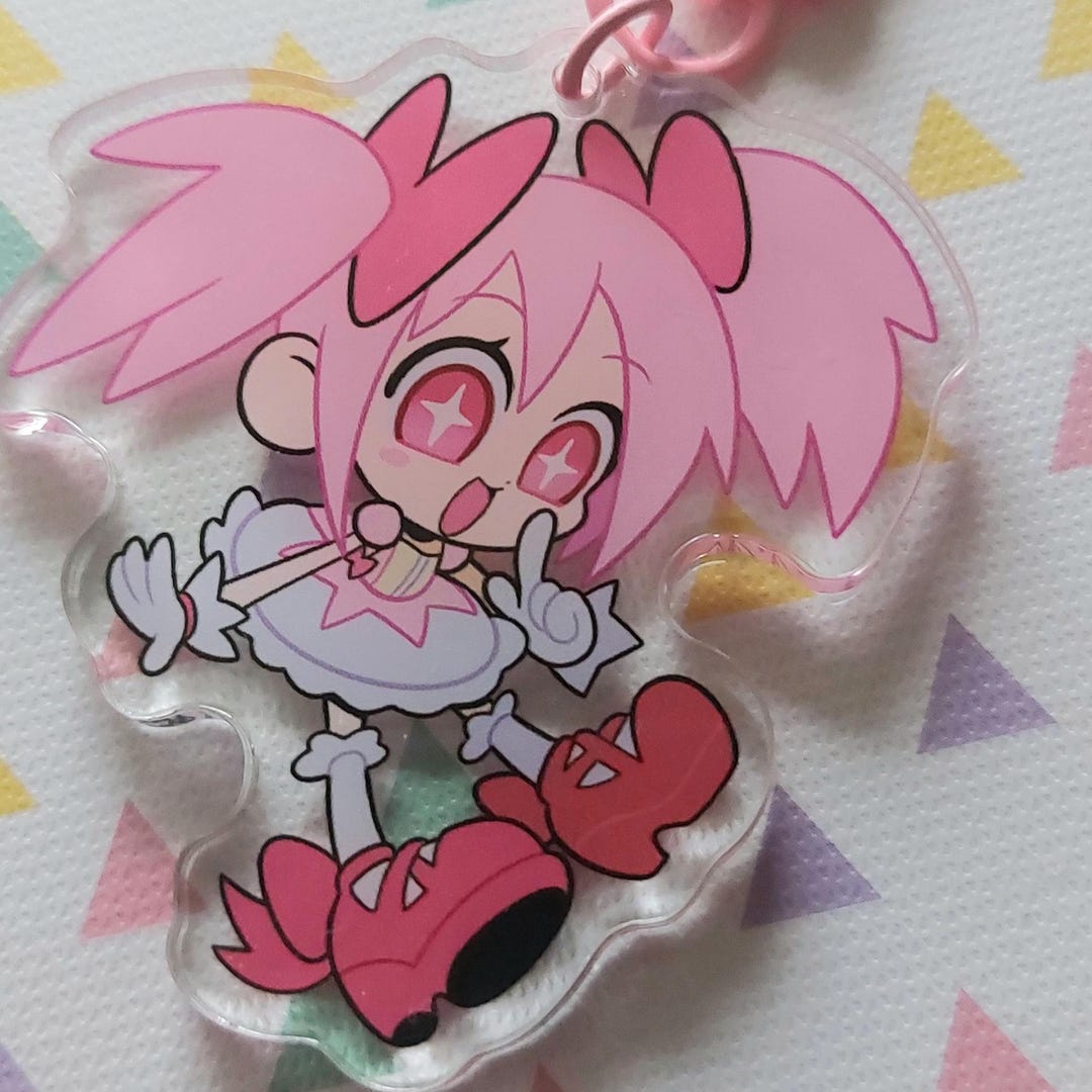 Madoka Magica Keychain Charm - Etsy