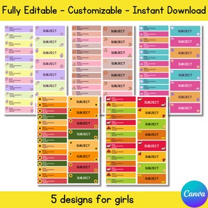 Name Stickers for School Kids Daycare Notebook Labels Personalized ...