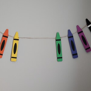 Back to School Banner- Crayons - Etsy