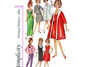 1960's 11 1/2 Inch Doll Sewing Pattern Simplicity 5731 - Etsy