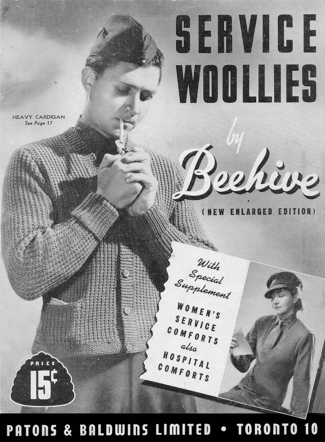 PDF Vintage 1940's Beehive Service Wartime Knitting Patterns - Hospital ...