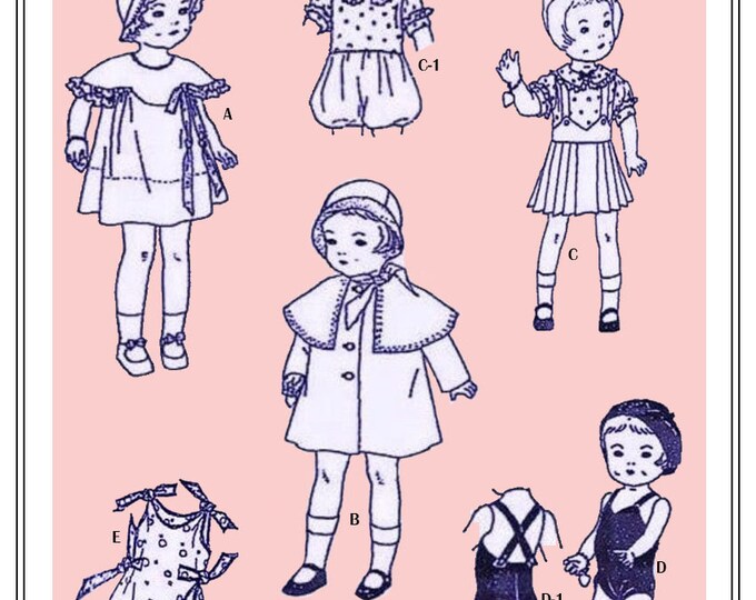 1960's 11 1/2 Inch Doll Sewing Pattern Simplicity 5731 - Etsy