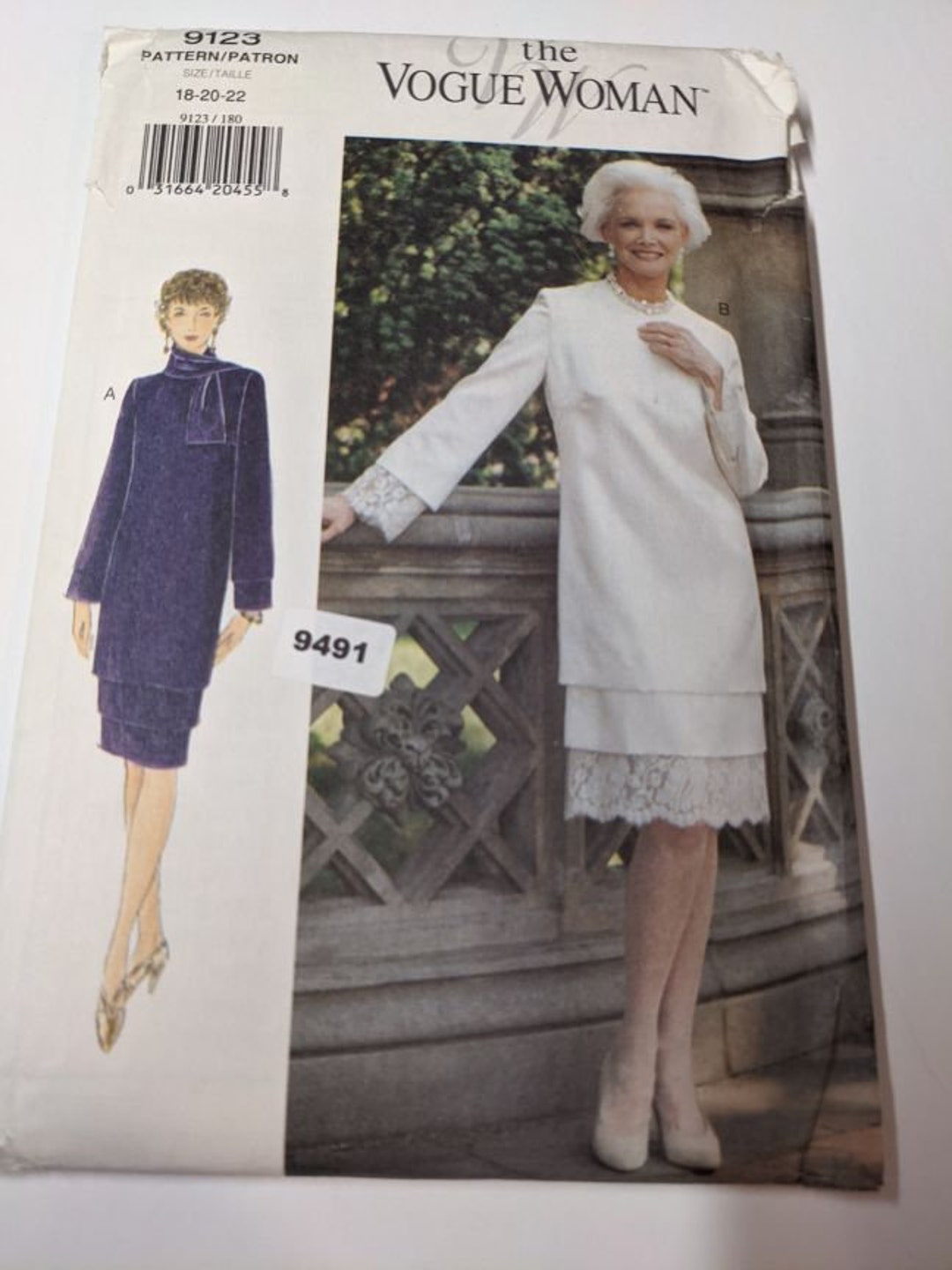 Vogue 9123 Dress Sewing Pattern the Vogue Woman - Etsy