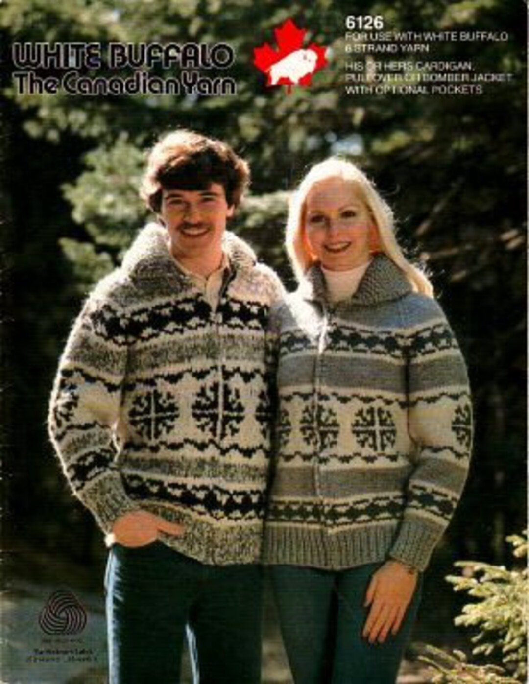 White Buffalo Sweater Knitting Pattern for Ladies and Men - Etsy