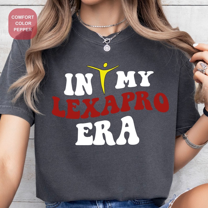 In My Lexapro Era Shirt, Lexapro Escitalopram Oxalate Shirt, Funny ...