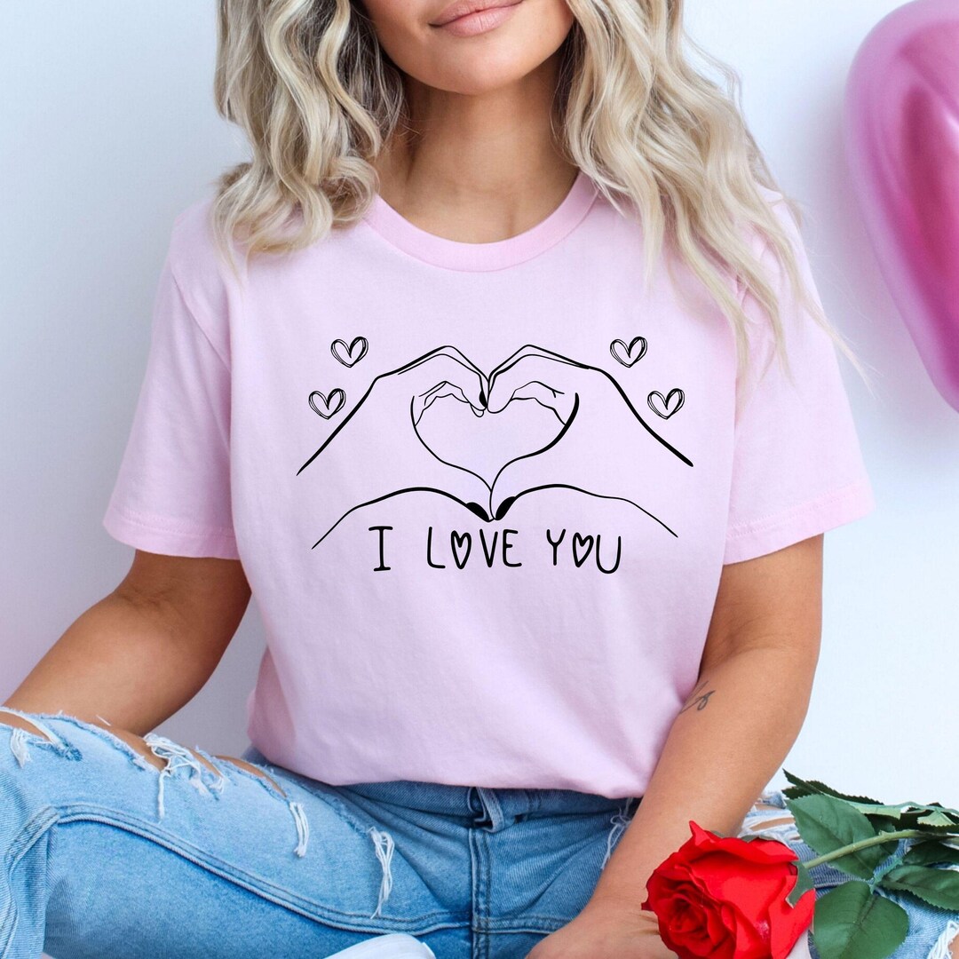 Valentine Heart Hands Shirt, Valentine Heart Shirt, Romantic Hand Heart ...