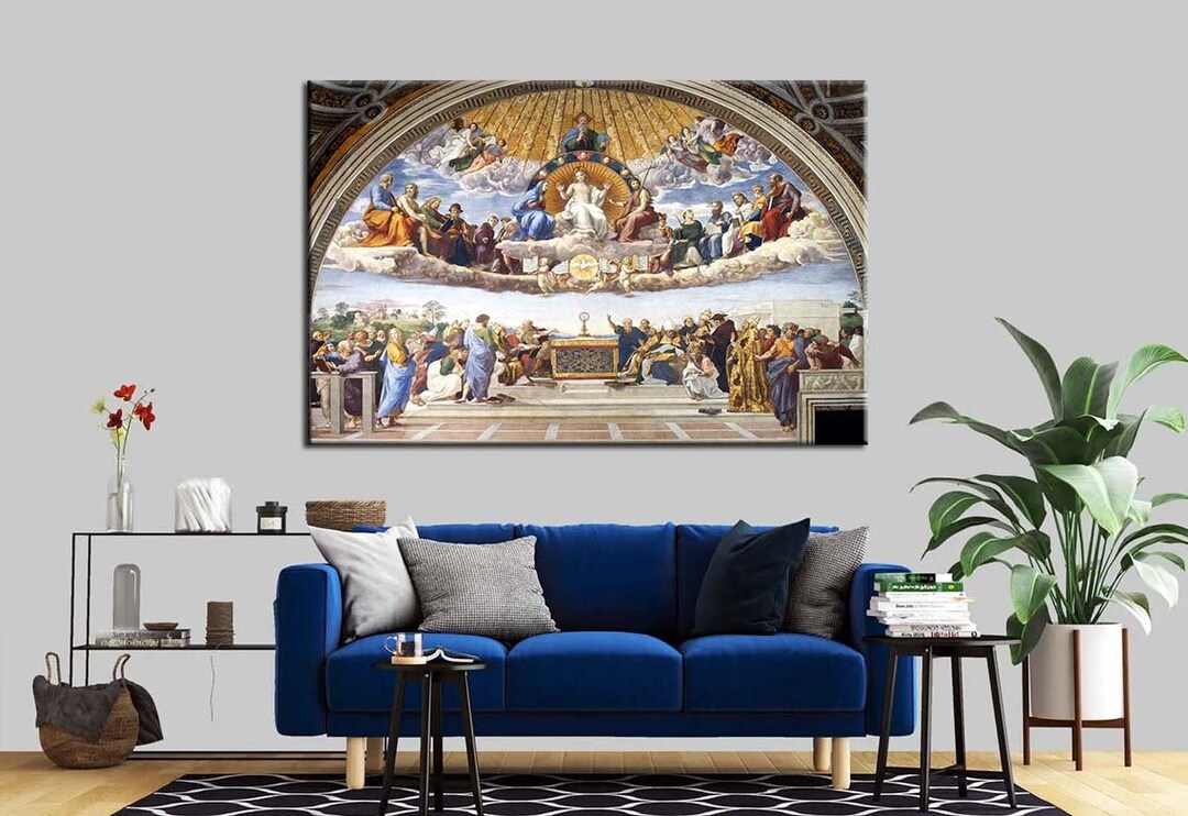 Disputation of the Holy Sacrament Canvas Print, Raphael Vintage Art ...