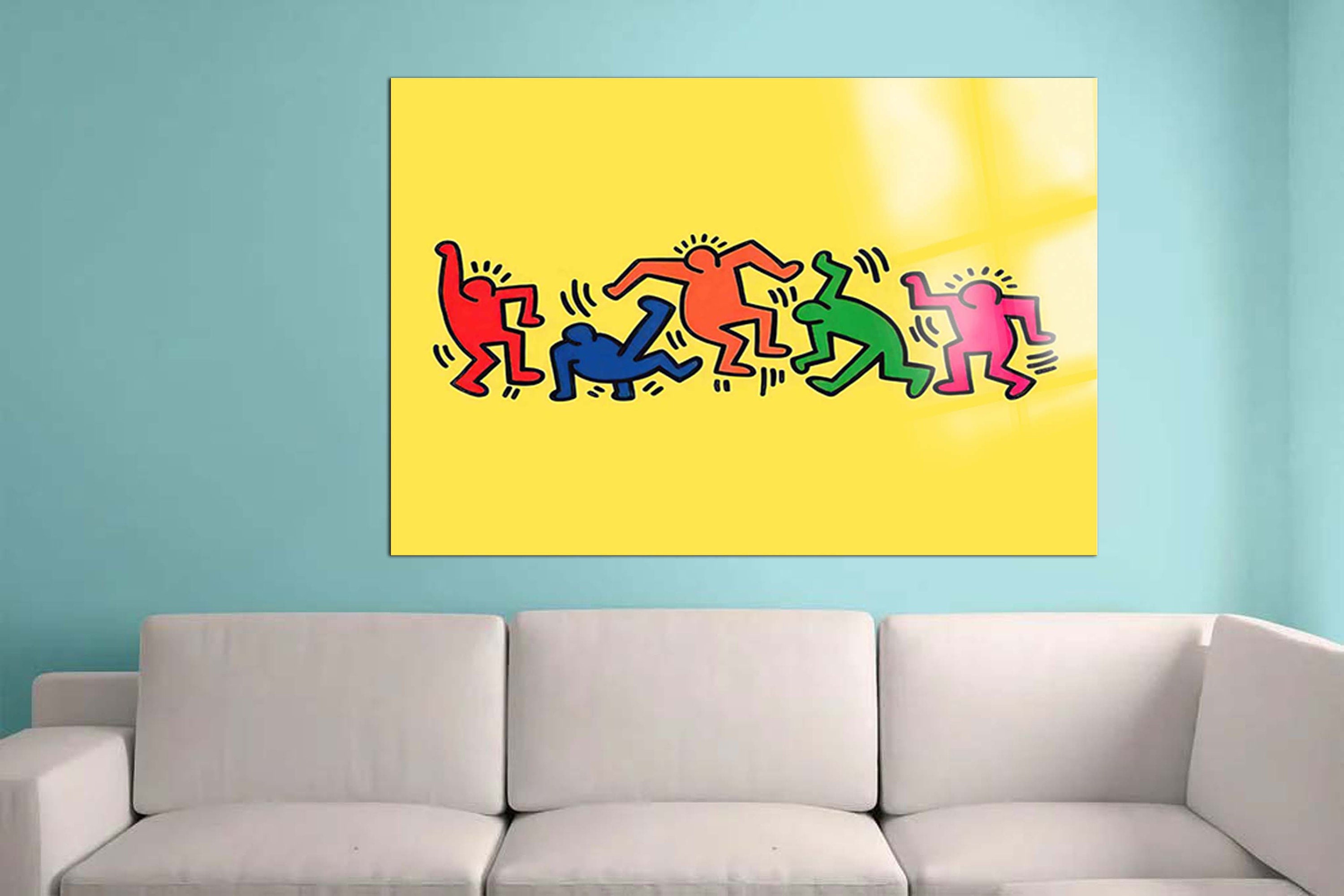 Keith Haring Dance Canvas, Keith Haring Poster, 1990 Street Art, Keith ...