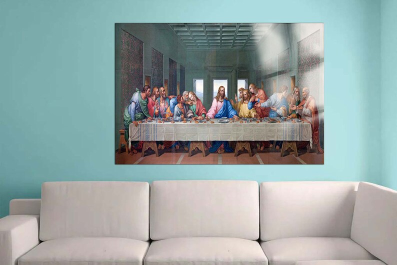 The Last Supper by Leonardo Da Vinci Canvas Art Wall Art for Home ...