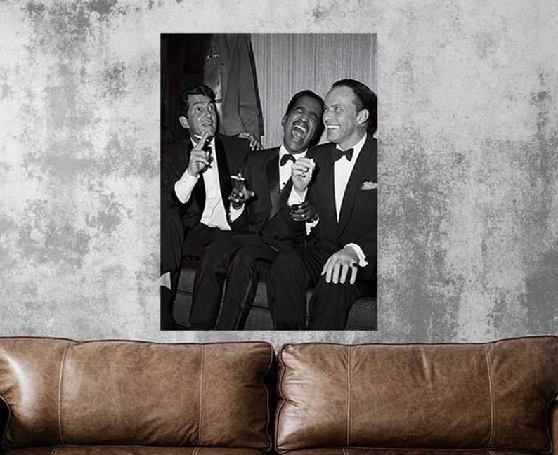 The Rat Pack Poster, Dean Martin, Sammy Davis Jr and Frank Sinatra ...